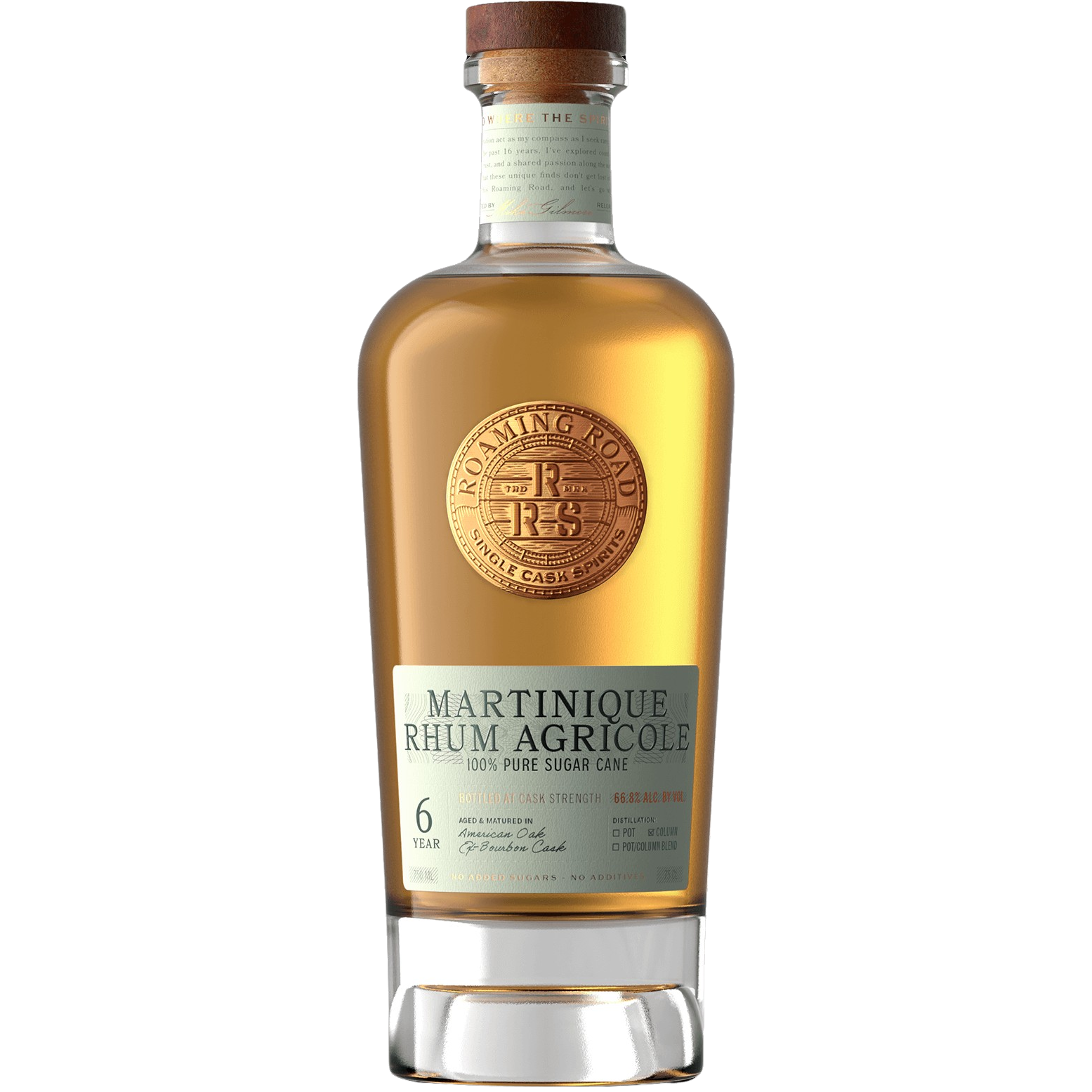 Roaming Road Spirits - 6 Year Martinique Rhum Agricole (130.6 proof ...